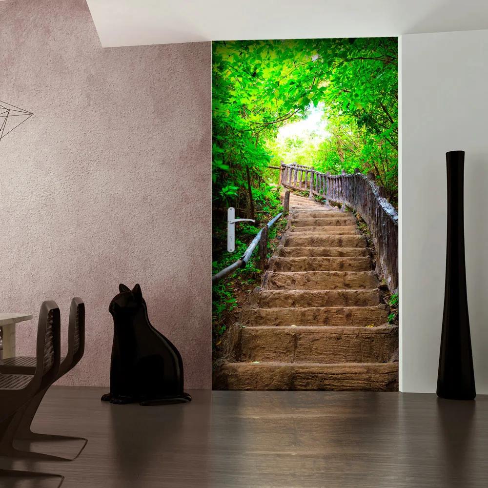 Fototapeta na dveře Bimago - Stairs from nature + lepidlo zdarma 100x210 cm