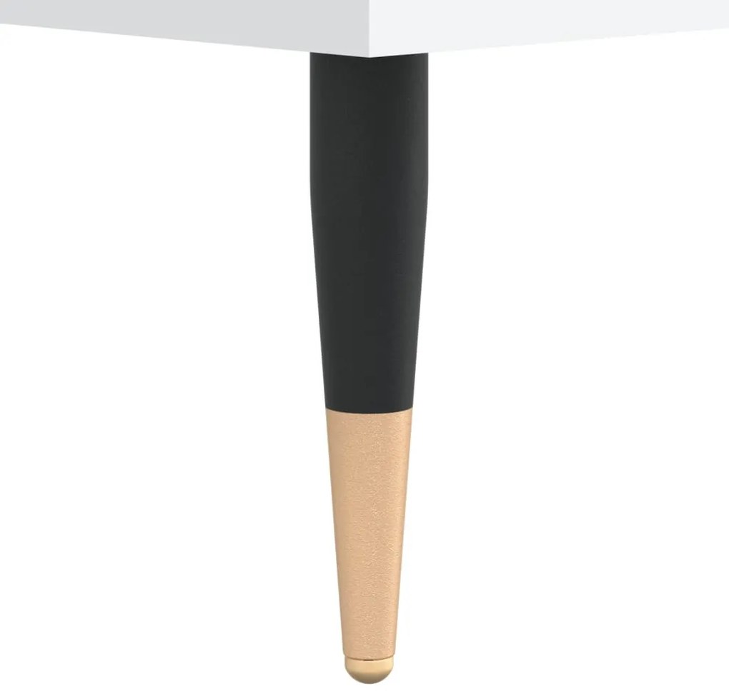 Konferenční stolek bílý 50 x 46 x 35 cm kompozitní dřevo - Default Title