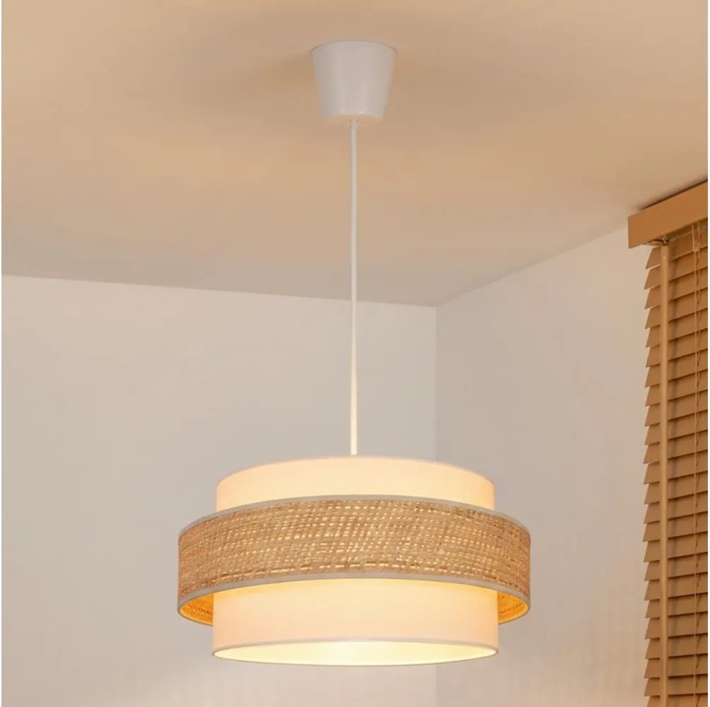 BRILAGI - Lustr na lanku SPACE 1xE27/60W/230V pr. 40 cm béžová/krémová