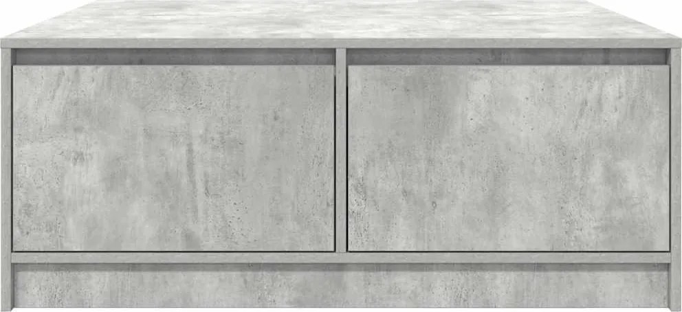 Konferenční stolek se zásuvkami Betonová šedá 100x100x40 cm 3328402