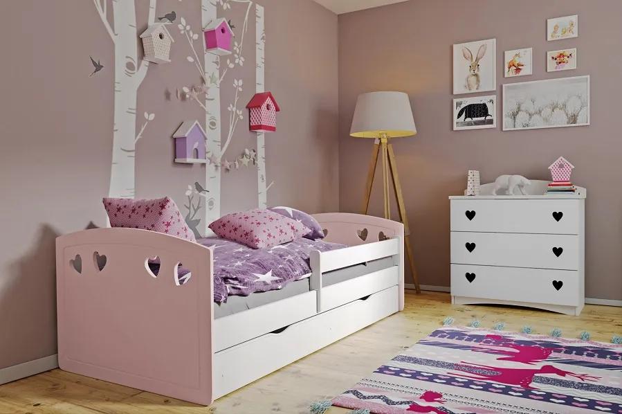 Dětská postel Beátka - růžová