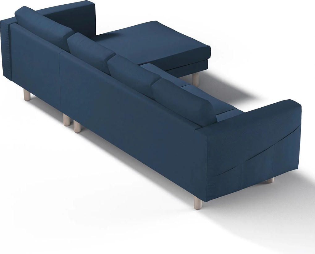 Potah na pohovku IKEA Norsborg 4-místná se šezlongem barva tmavě modrá