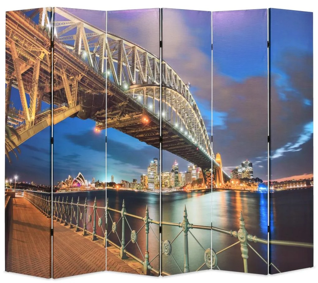 Skládací paraván 228 x 180 cm Přístavní most v Sydney