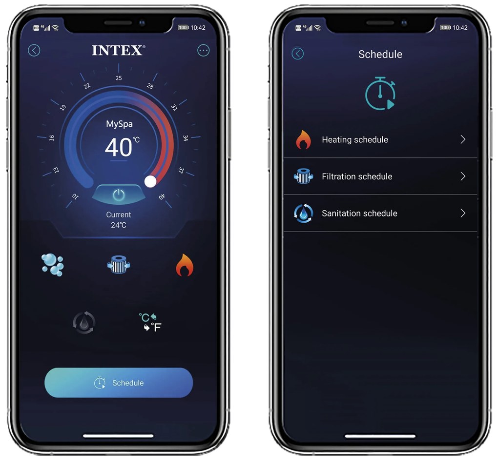Intex Pure Spa - Bubble Greystone Deluxe 4 AP 28450
