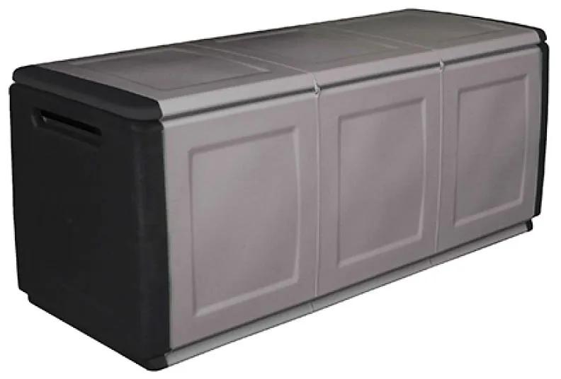 ArtPlast Plastový odkládací box s víkem na nářadí, 960x570x530 mm, šedý