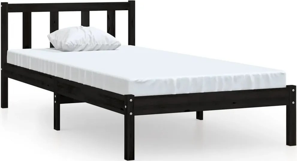 vidaXL Rám postele masivní borovice 90 x 190 cm Single [810049] Barva: Bílá