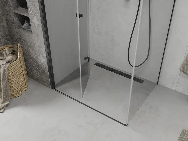 Mexen Lima sprchový kout 80x110 cm, průhledná, černá, 856-080-110-70-00