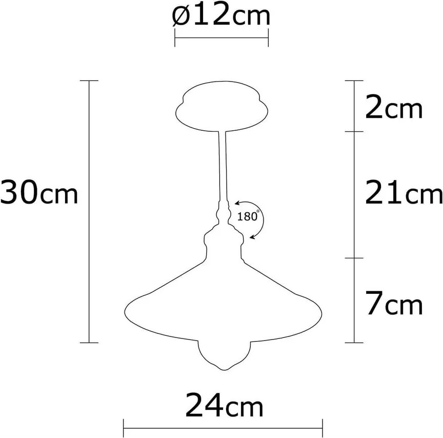 Stropní svítidlo v bronzové barvě s kovovým stínidlem ø 24 cm Berceste – Opviq lights