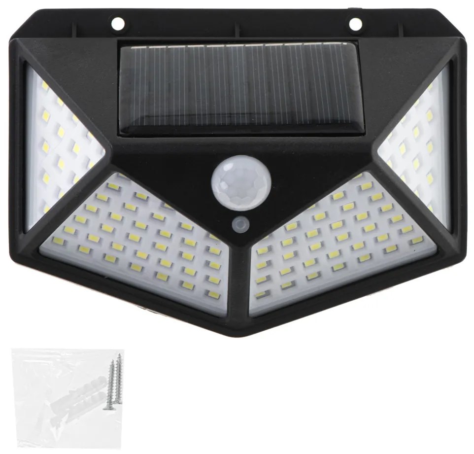 Creative Corner Solární lampa se senzorem pohybu a soumraku 100 LED