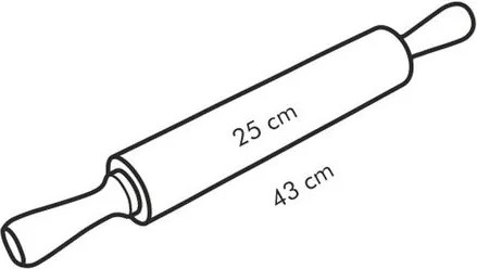 TESCOMA Váleček na těsto nerezový DELÍCIA 25 cm, ø 5 cm