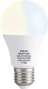 Shelly Duo E27 Gen3 / LED žárovka / teplá-studená bílá / E27 / 800 lm