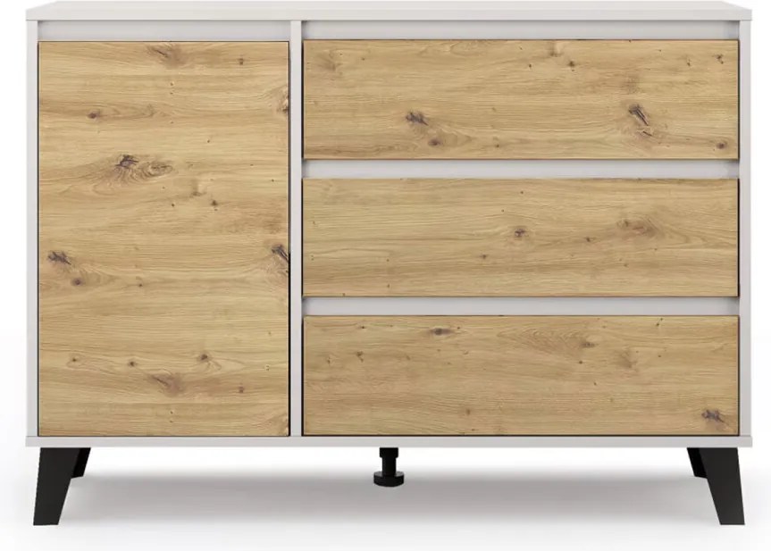 Komoda Borg 1d3s kašmír / dub artisan