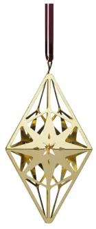 Vánoční ozdoba Harlequin Rhombe Gold 11,3 cm Rosendahl