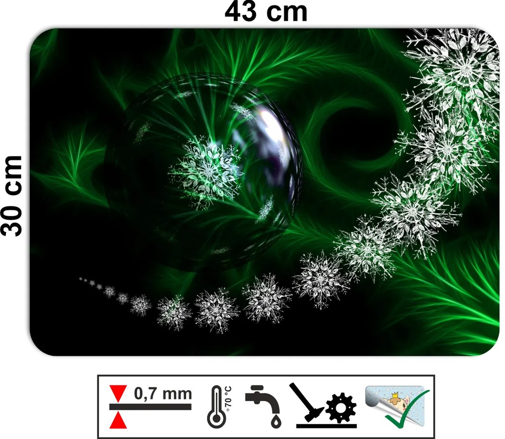 PokojovaDekorace.cz, Vánoční prostírání - 011, Baňka, 43x30cm