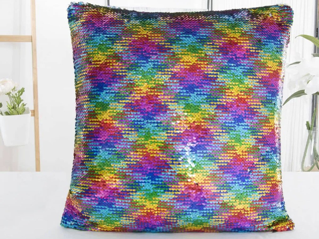 XPOSE® Magický povlak na polštář RAINBOW 40x40 cm