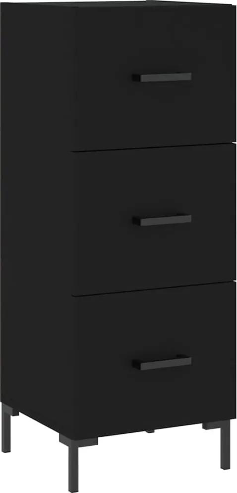 vidaXL Skříň highboard 34,5x34x180 cm kompozit [3189702] Barva: Černá