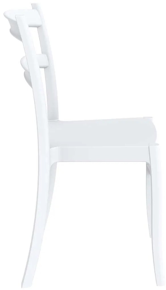 Zahradní židle Albard - plast | bílá