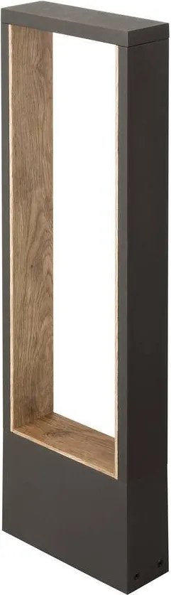 LA 1010105 FLATT II 62 volně stojící svítidlo, PHASE, 2700 K, IP65, čtvercové, antracit / hnědá - BIG WHITE (SLV)