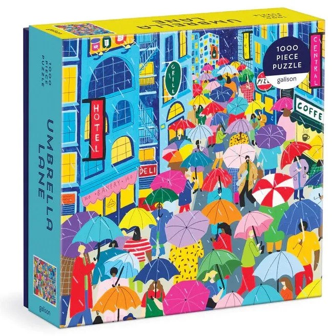 Galison Puzzle Deštníková ulička 1000 dílků