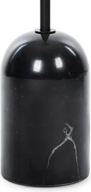 Stojící lampa se stínítkem LYLA 01 černá / bílá