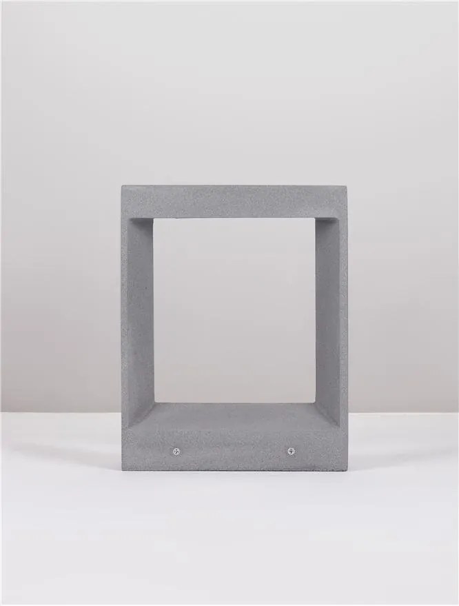 NV 9540217 Venkovní sloupkové svítidlo CAIRO šedý beton skleněný difuzor LED 8W 3000K 120-230V IP65 - NOVA LUCE
