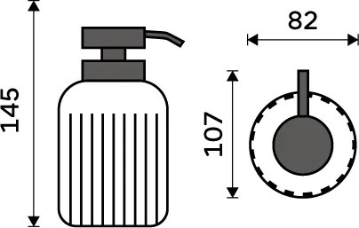 Nimco Dávkovač tekutého mýdla, pumpička plast TIMO - TIC 31-90