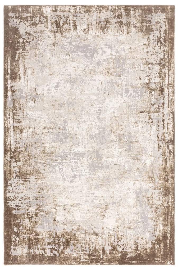 Tribeca Design Kusový koberec Zoom Border Beige Rozměry: 120x170 cm
