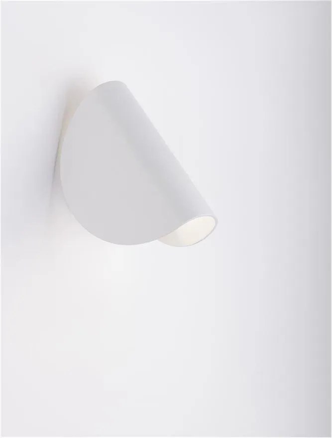 NV 9026119 Venkovní nástěnné svítidlo ARABELLA bílý hliník a čiré sklo LED 6W 3000K IP54 - NOVA LUCE