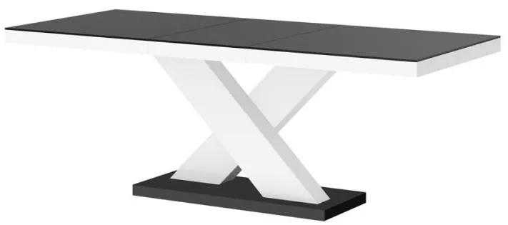 Hubertus Rozkládací jídelní stůl XENON MAT Barva: černá/bílá
