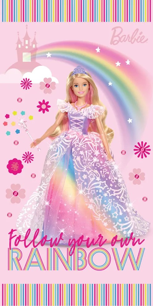 Dětská osuška Barbie Duhová Princezna