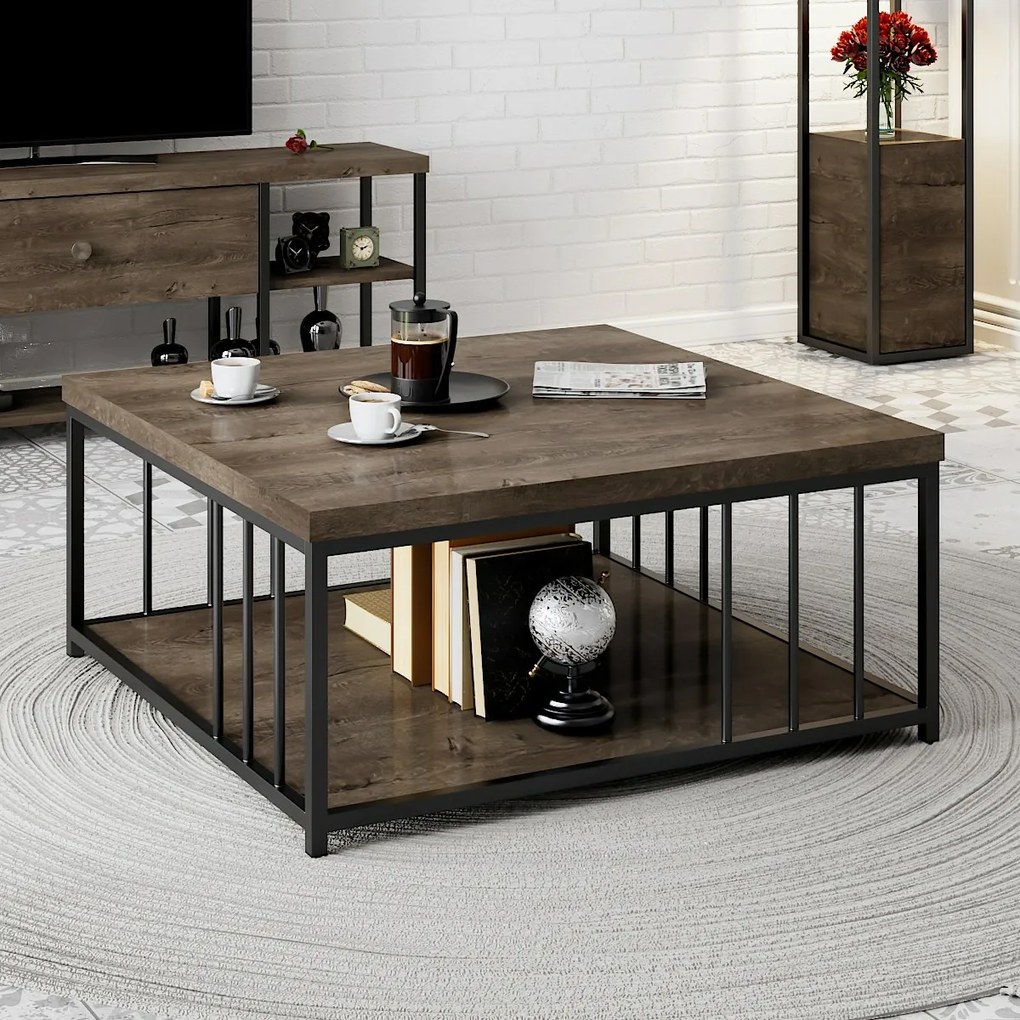 Konferenční stolek Zenn Walnut and Black
