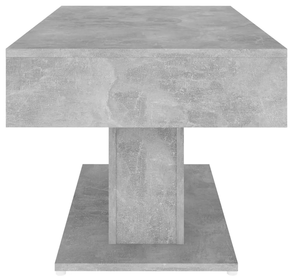Konferenční stolek betonově šedý 96 x 50 x 45 cm dřevotříska - Default Title