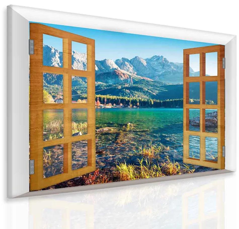 Obraz pohled na Alpskou krajinu (120x110 cm) - InSmile ®