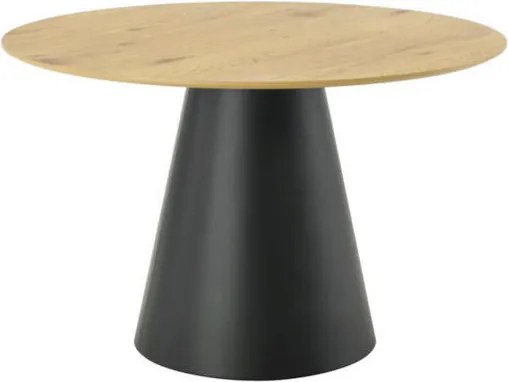 XXXLutz JÍDELNÍ STŮL, černá, barvy dubu, 120/120/75 cm P & B - Jídelní stoly - 000572043802