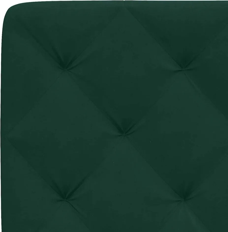 Postel s matrací tmavě zelená 120 x 200 cm samet 3208649