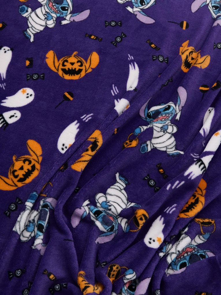 Sinsay - Přehoz s motivem Halloween Stitch - fialová
