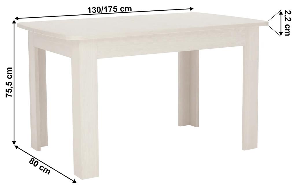 Kondela Jídelní rozkládací stůl, 130-175x80 cm, TIFFY-OTILIA 15