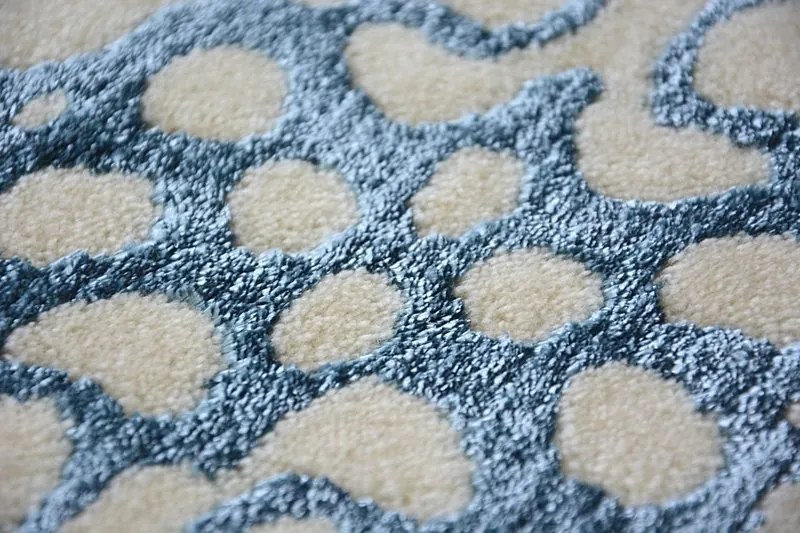 Kusový koberec MANYAS Zeggy šedo-modrý