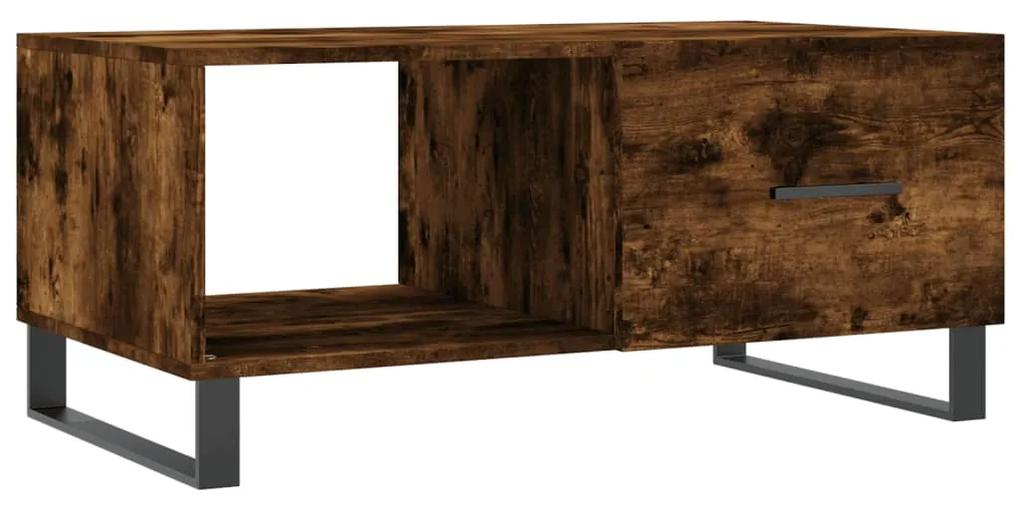 vidaXL Konferenční stolek kouřový dub 90 x 50 x 40 cm kompozitní dřevo