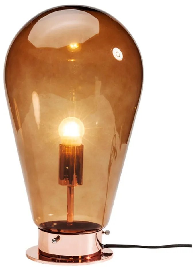 Oranžová stolní lampa Kare Design Bulb