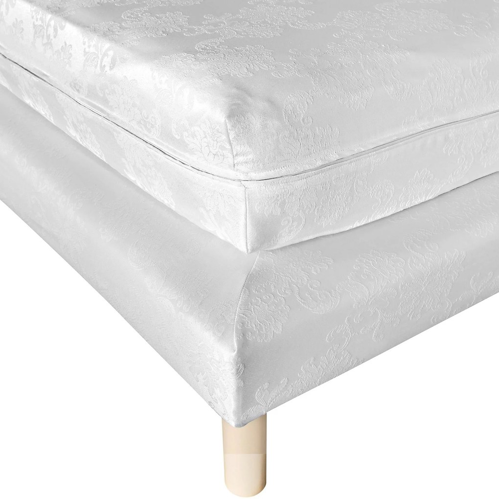 Blancheporte Potah na matraci a sokl postele, hloubka rohů 18 cm bílá matrace 140x190cm