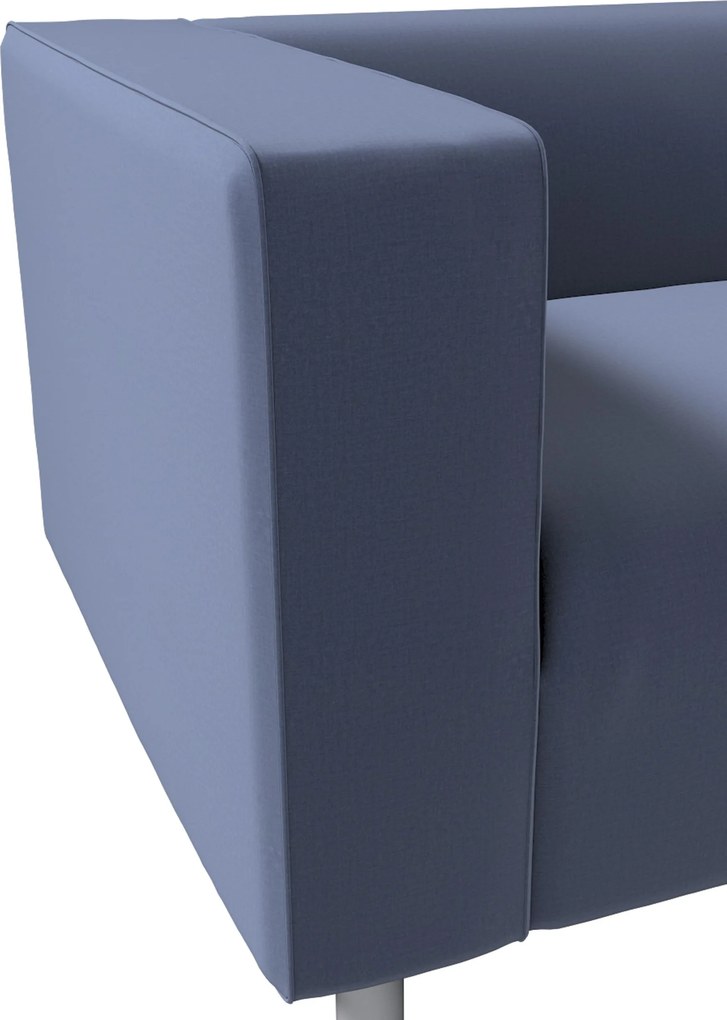 Potah na pohovku IKEA Klippan 2-místná barva tmavě modrá látka sametová