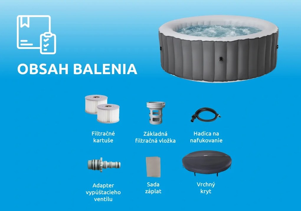 Mspa | Vířivý bazén MSPA Pebble LR062-GR | 11400314