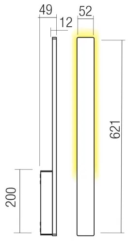 Redo 90871 - LED Venkovní nástěnné svítidlo REFLEXA LED/6W/230V IP54 hnědá