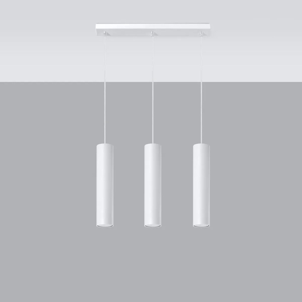 Sollux Lighting Závěsné svítidlo LAGOS 3L bílé