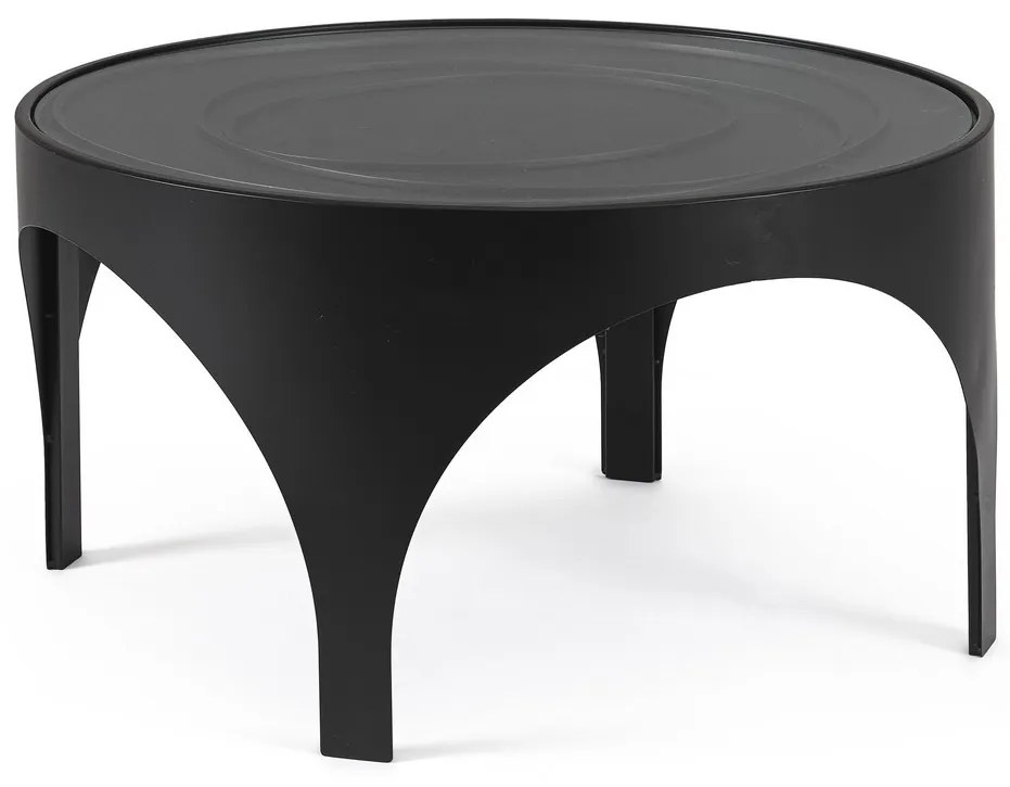 BIZZOTTO Konferenční stolek ARCHIE ø70 cm černý