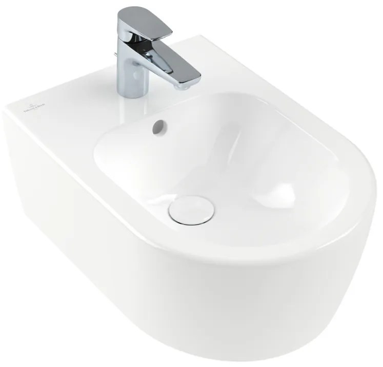 Villeroy & Boch Villeroy &amp; Boch AVENTO - Závěsný bidet, 370x530 mm, s přepadem, bílá alpin 54050001