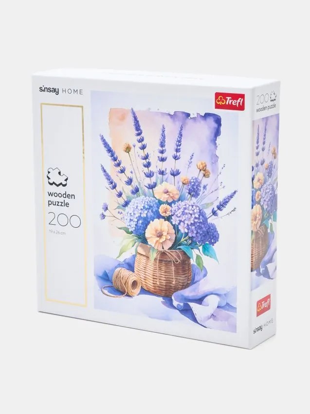 Sinsay - Puzzle s motivem kytice květin Trefl 200 pack - levandulová