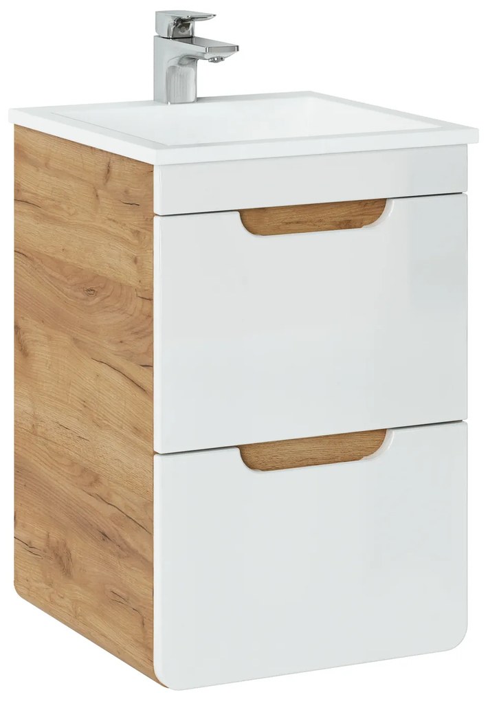 Koupelnová závěsná skříňka pod umyvadlo BÁRA 40 cm