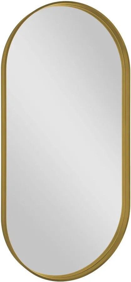 Sapho Sapho, AVONA oválné zrcadlo v rámu 50x100cm, zlatá mat, AV500G